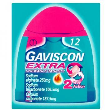 Gaviscon Extra Chewable Tablets 12s | Discount Medicines