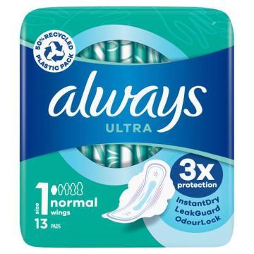 Always Ultra Day Pads 1 Normal Wings 13s | Discount Medicines