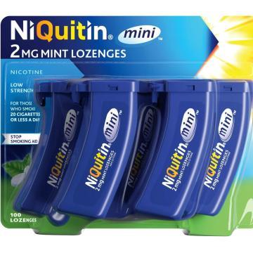 Niquitin Mini 2mg Mint Lozenges 100s | Discount Medicines
