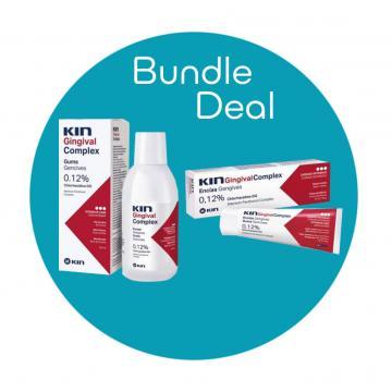Kin Gingival Complex Mouthwash 250ml + Kin Gingival Complex Toothpaste ...